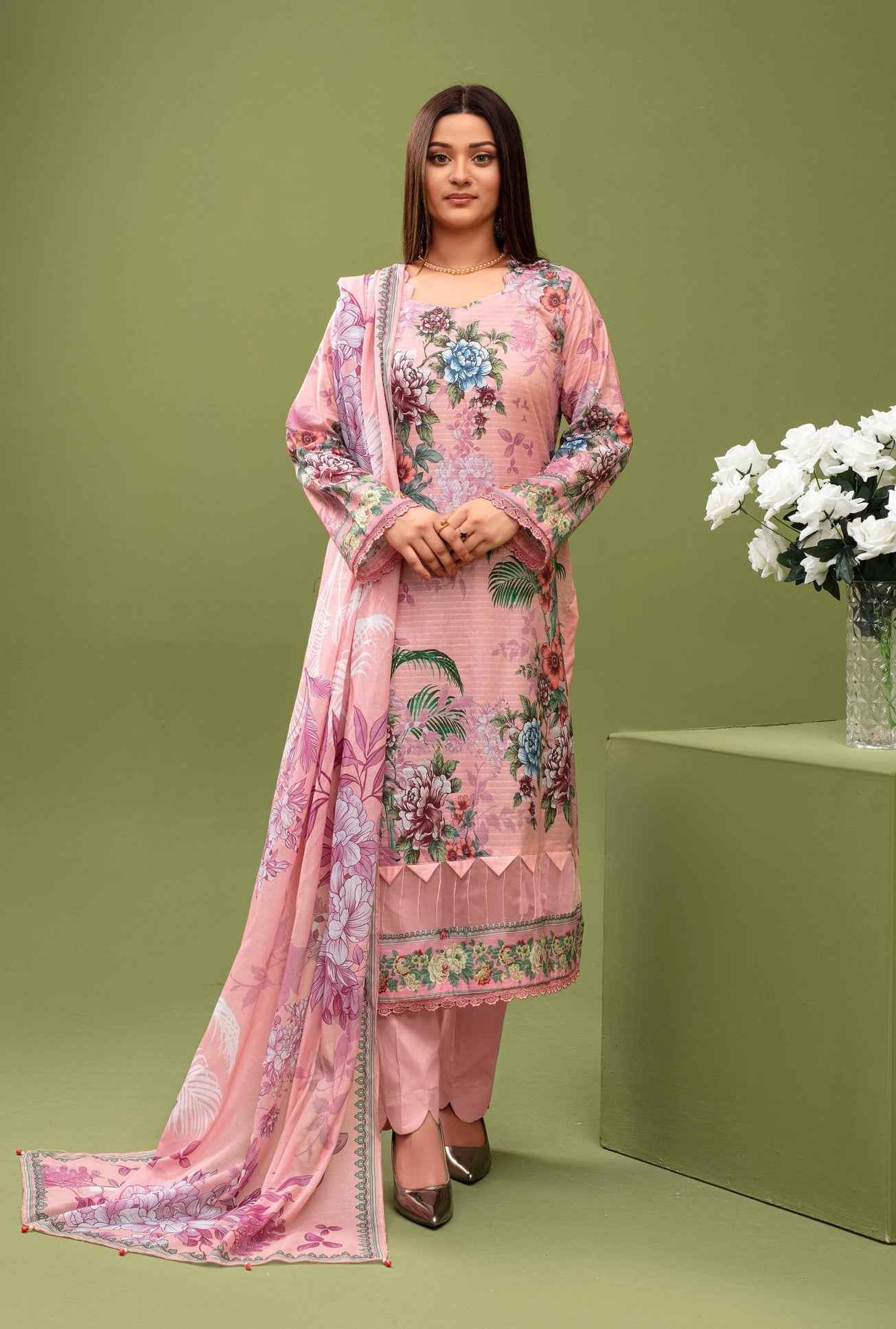 Fiza noor 3-Piece Unstitched Lawn Suit – Digital Elegance Collection R ...